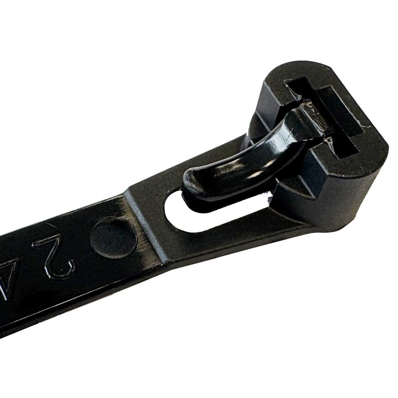 Colliers de serrage ré-utilisables 8x150 mm - Sachet de 50 - noir