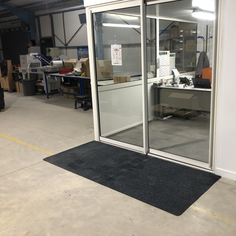 Tapis d'entrée sur mesure Karpet : coton absorbant, antidérapant ...